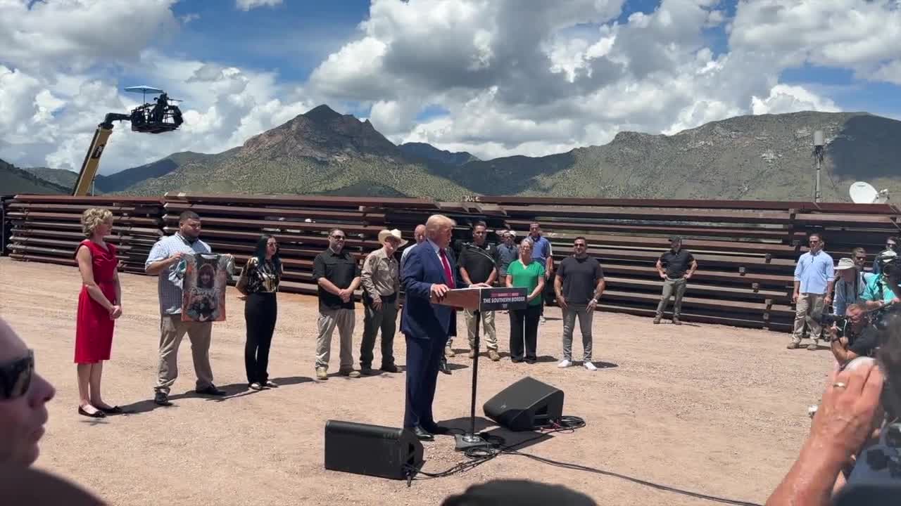 VIDEO: Former President Trump holds campaign rally in Glendale