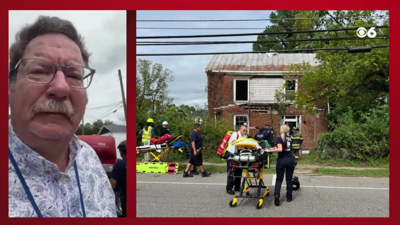 Man rescued after being trapped in basement of collapsed Petersburg home