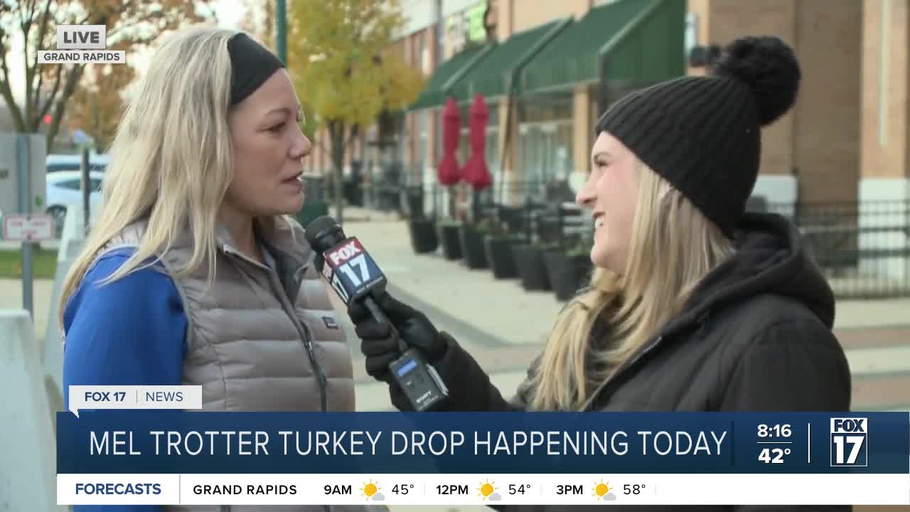 Mel Trotter in their 20th year collecting frozen turkeys for those in need