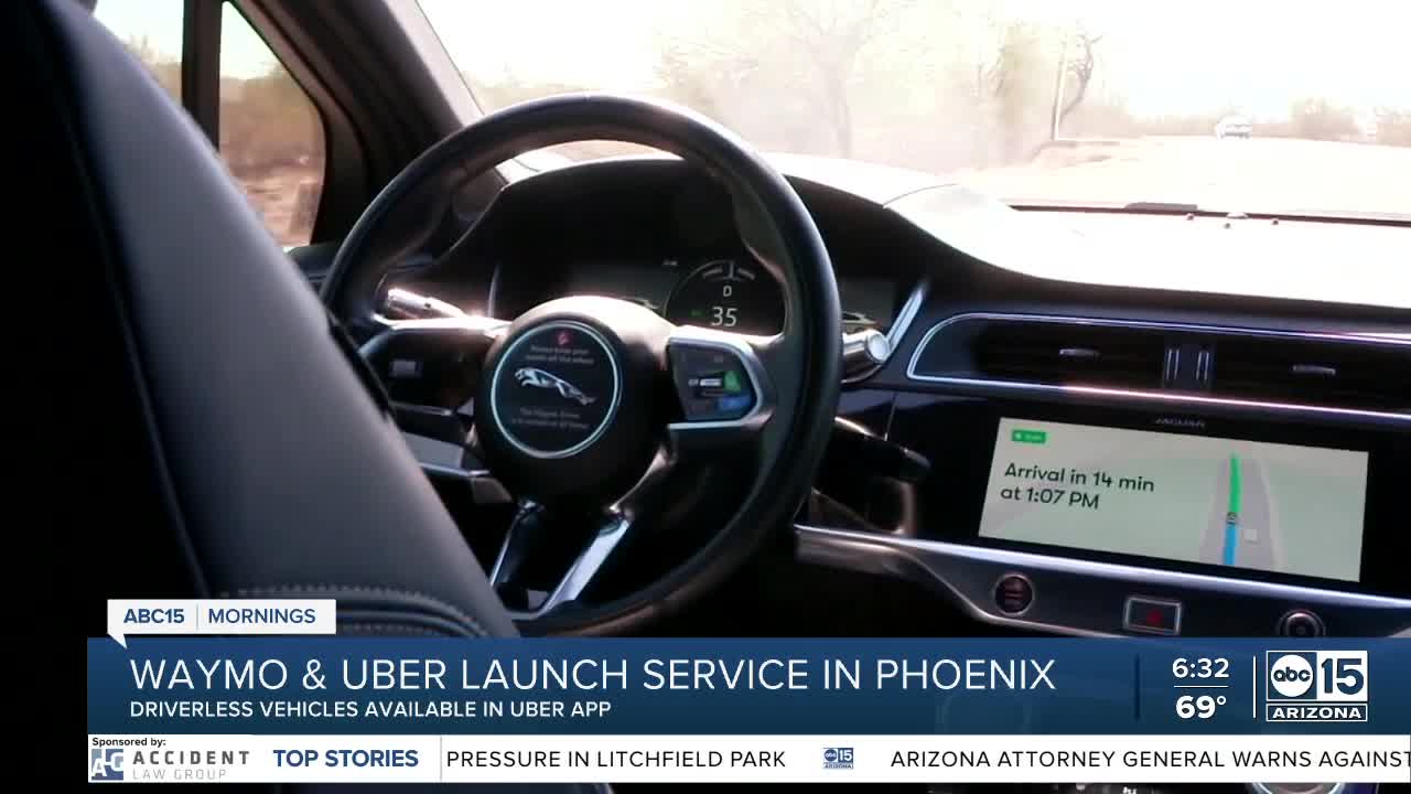 Uber, Waymo partner to provide driverless rides in the Phoenix area