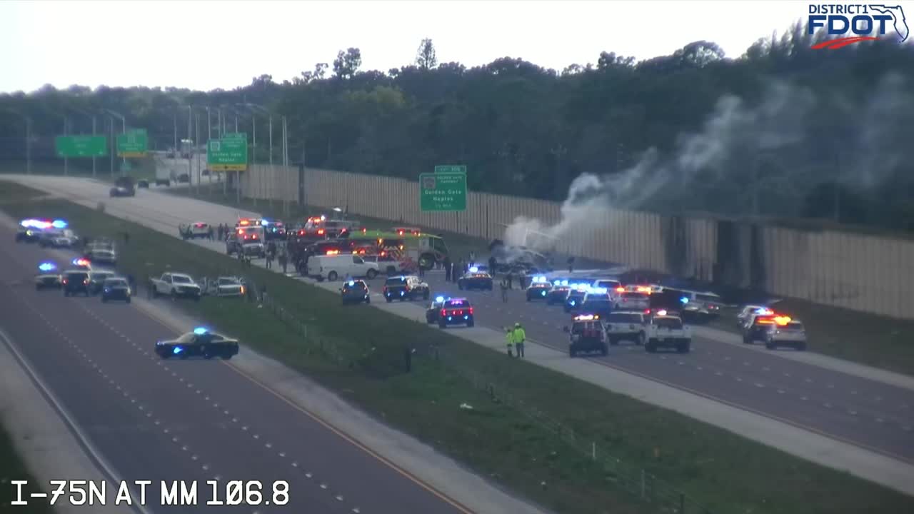 2 dead in fiery jet crash on I-75 in Florida
