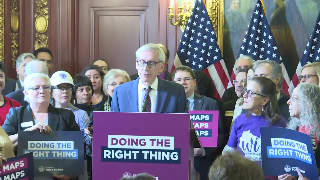 Governor Tony Evers approves new legislative maps for Wisconsin