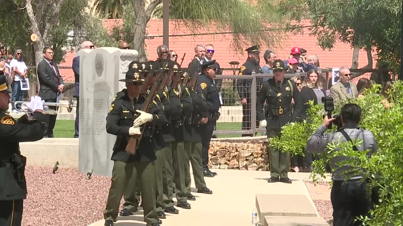 Watch: Tucson Police memorial procession for Officer Adam Buckner