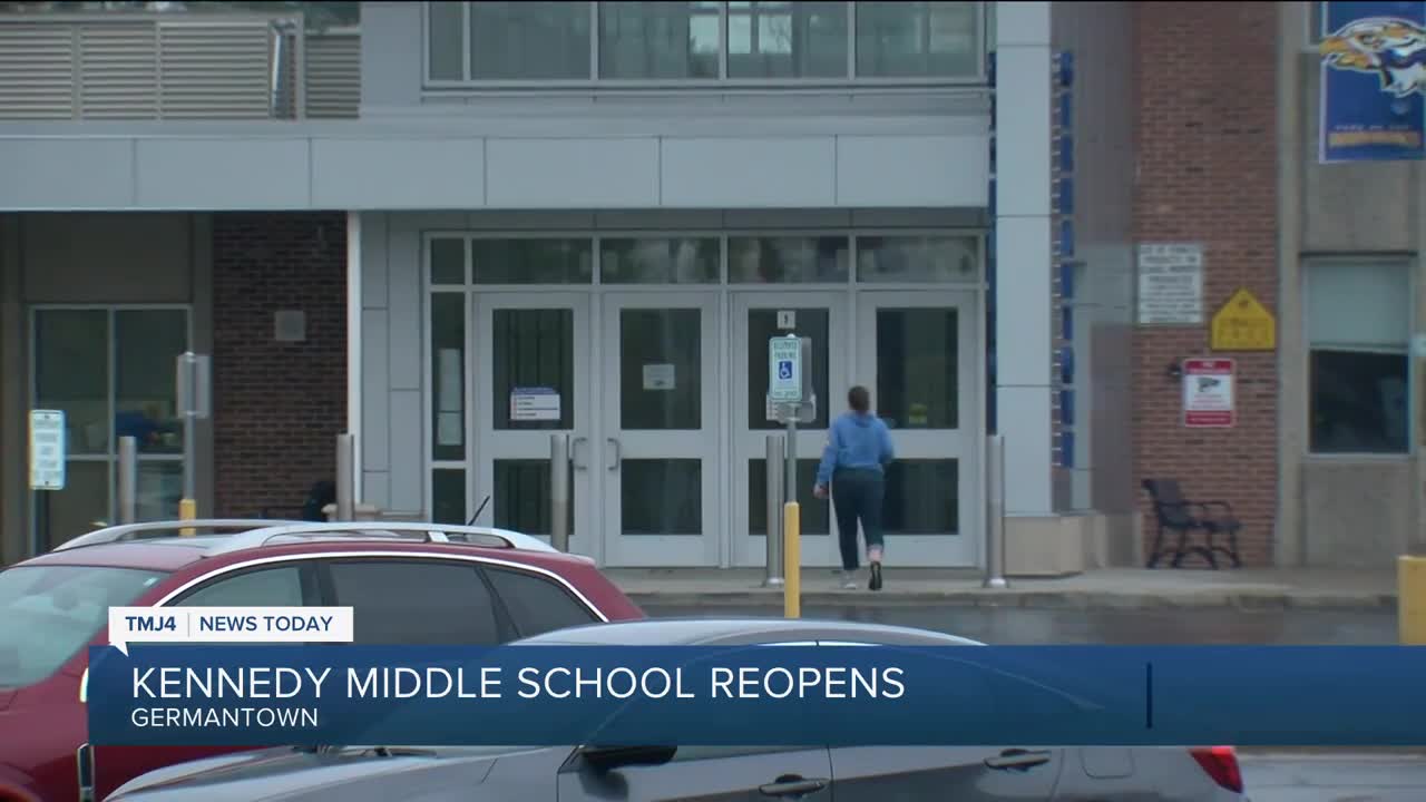 Students rejoin staff at Kennedy Middle School for the first time since ...