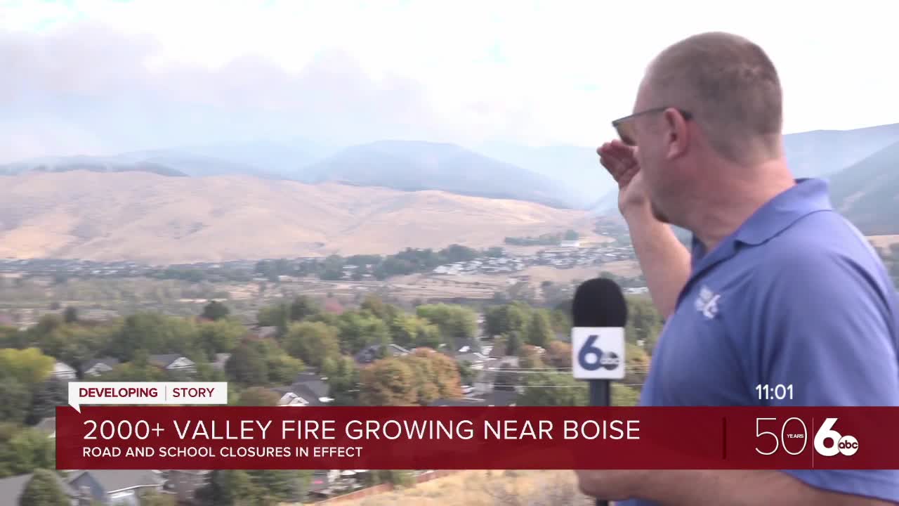 9,900+ acre Valley Fire in Boise foothills reaches 95% containment