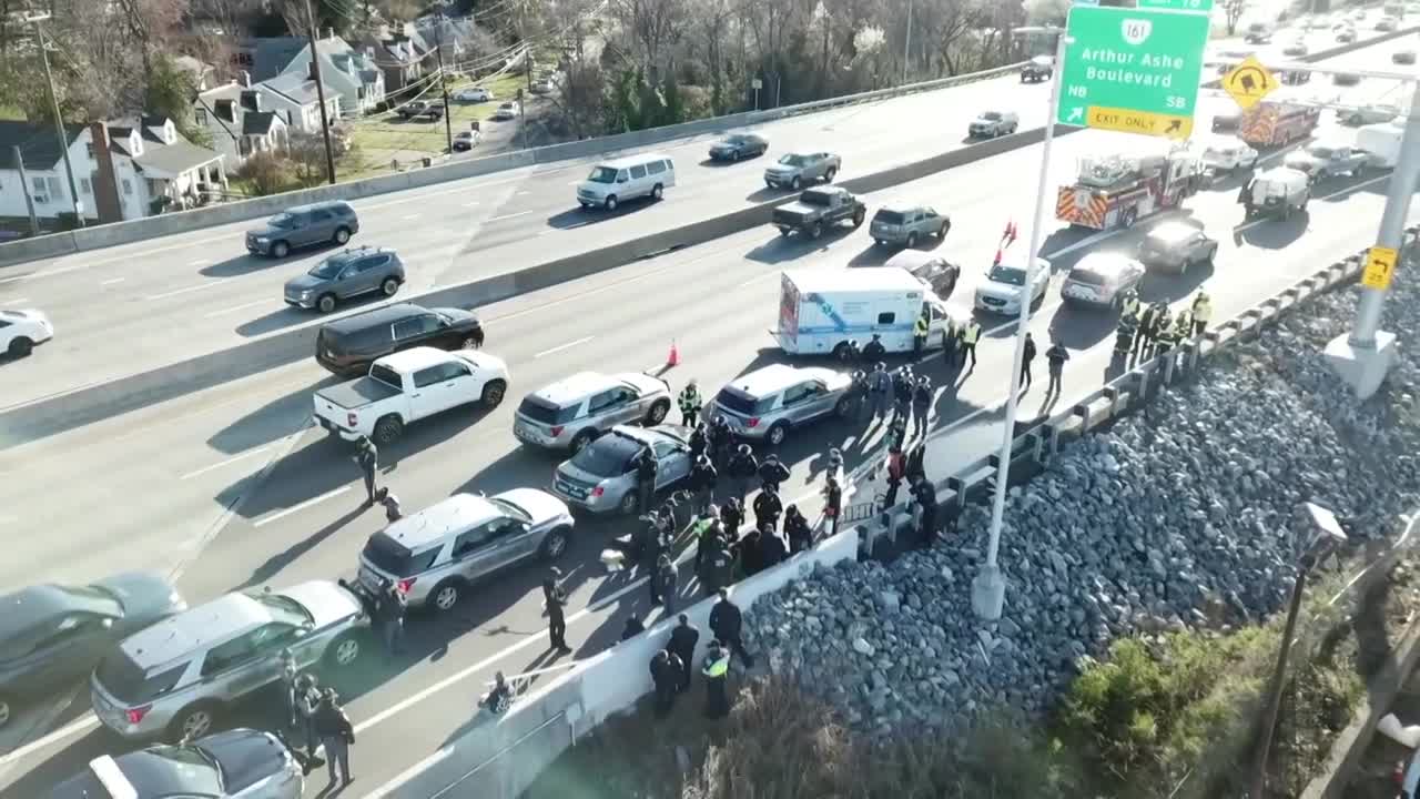 'Free Palestine' protest blocks Interstate 95 in Virginia, arrests made