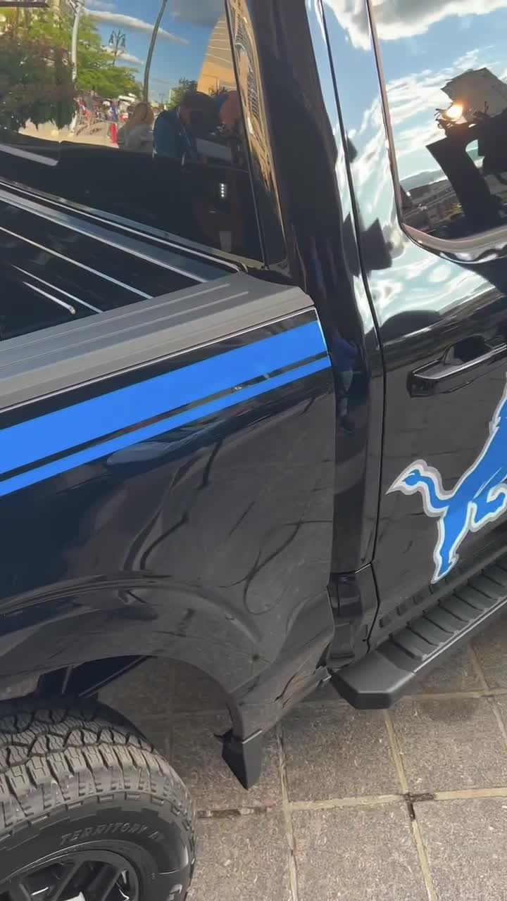 PHOTOS: Ford unveils limited edition Detroit Lions-themed 2024 F-150 Hybrid