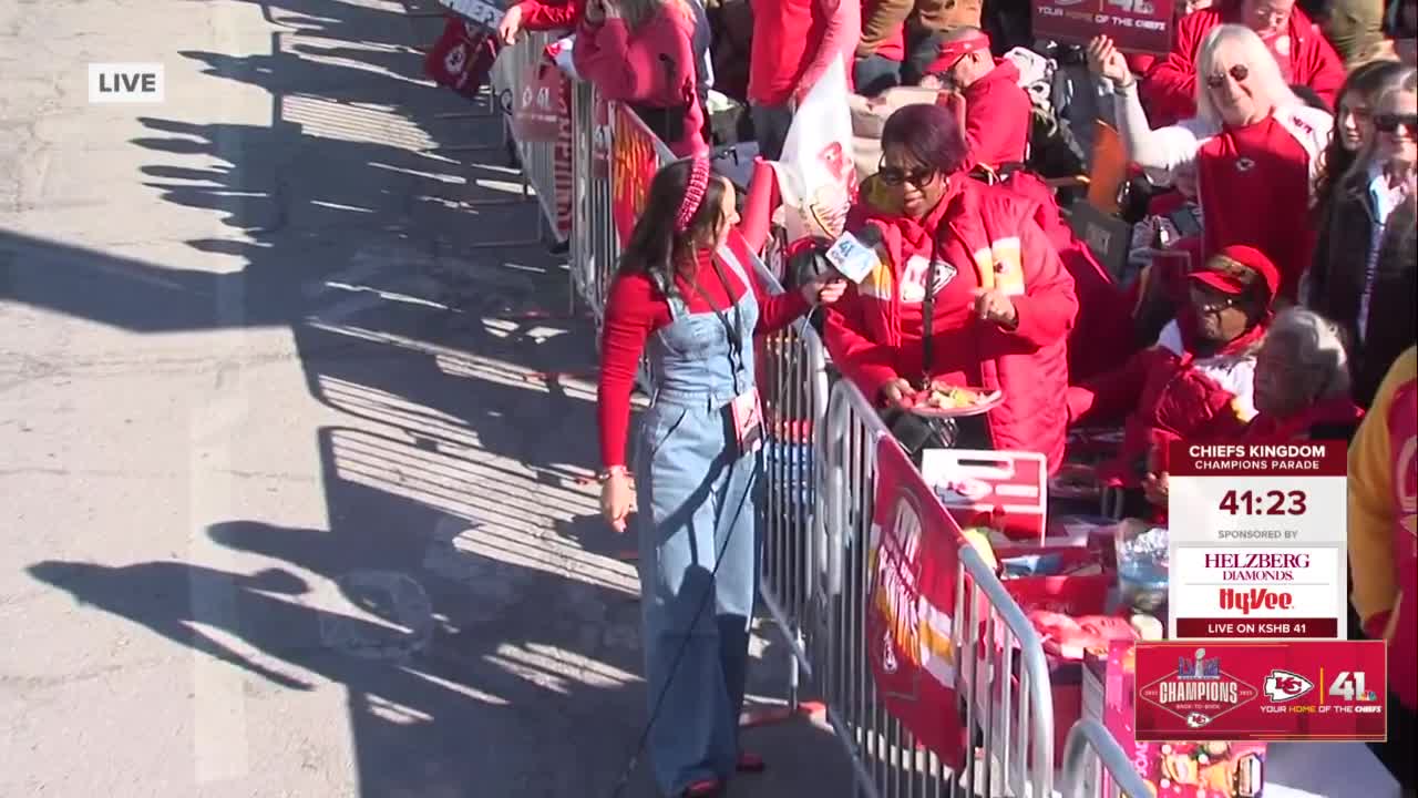 KSHB 41 coverage of Kansas City Chiefs Kingdom Champions Victory Parade