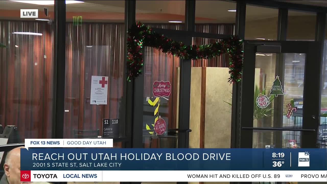 Reach Out Utah Holiday Blood Drive