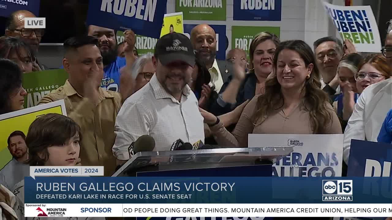 Ruben Gallego wins Senate race against Kari Lake, per Decision Desk, AP