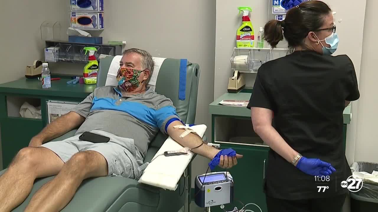 Oneblood collecting plasma from recovered COVID-19 patients