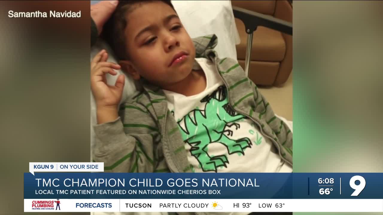 Local TMC child featured on nationwide Cheerios box