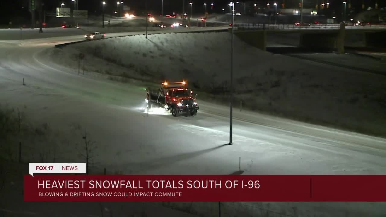 Monitoring highway conditions in Kalamazoo after snowfall