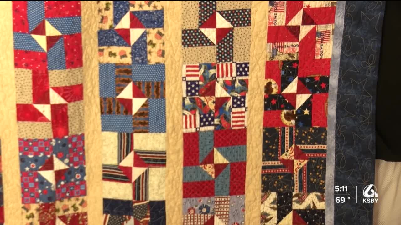 Local Marine Corps veteran honored with handmade quilt