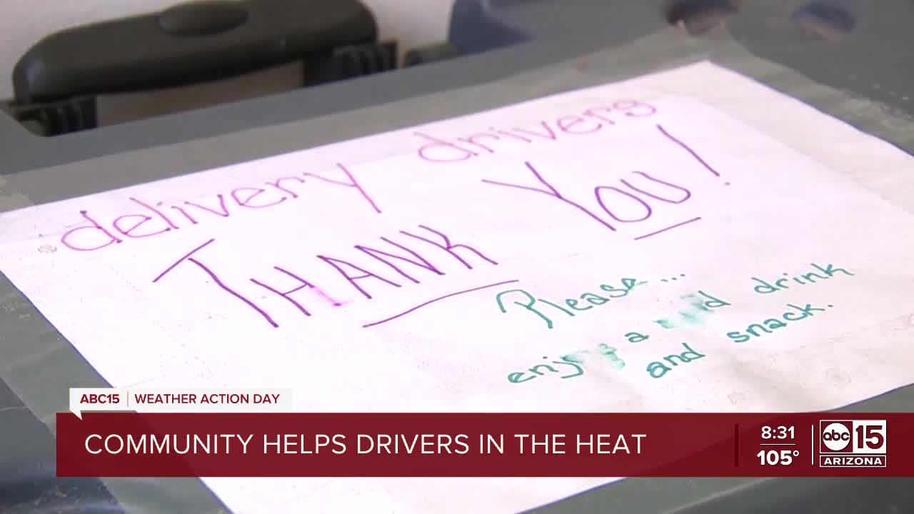 Valley UPS driver says he was hospitalized for heat exhaustion