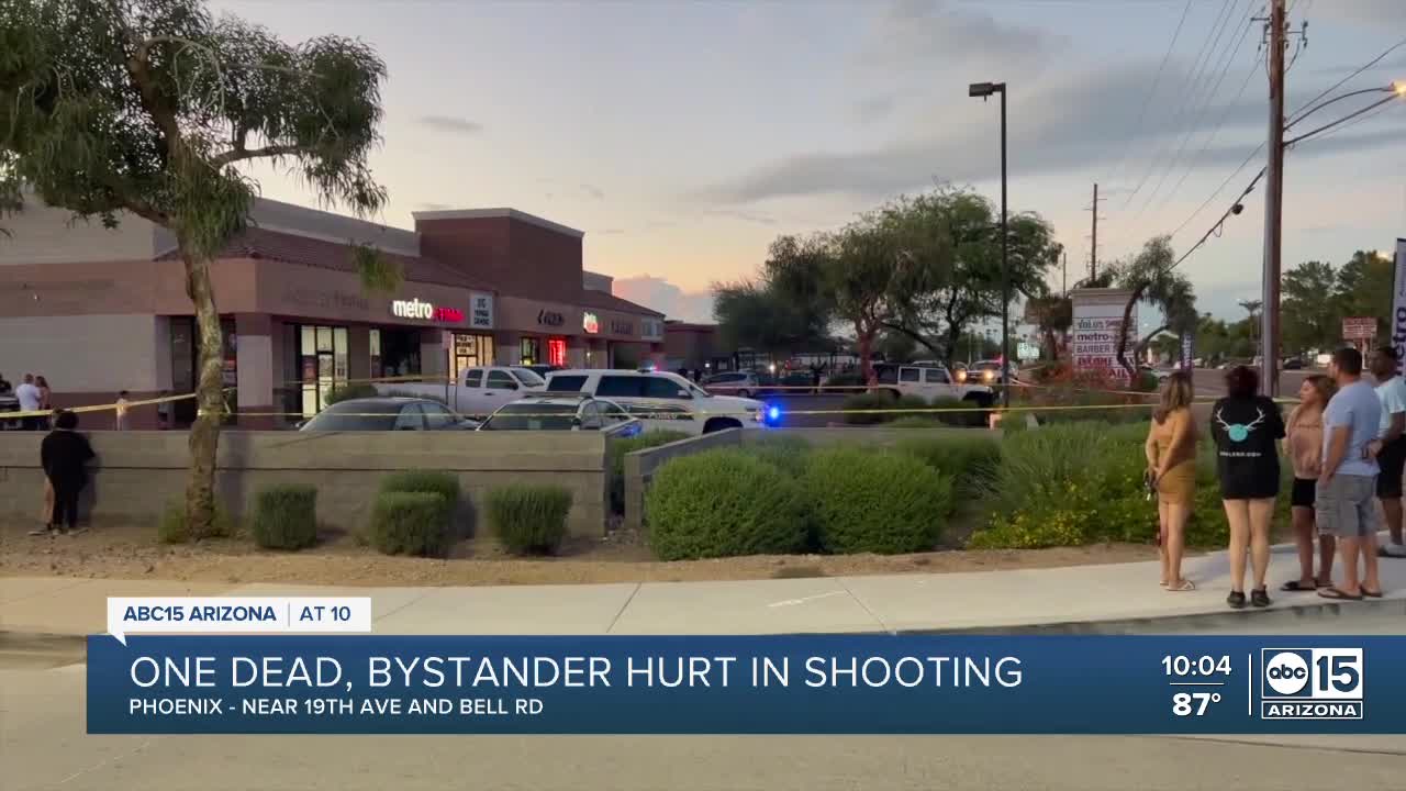 18-year-old dead, bystander injured in shooting at north Phoenix strip mall