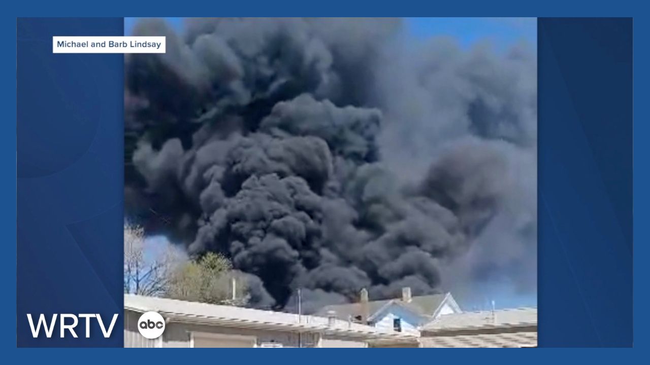 Update expected Thursday as massive industrial fire continues to burn