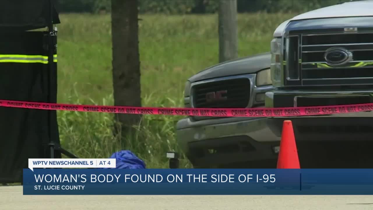 Woman's body found on Interstate 95 in St. Lucie County