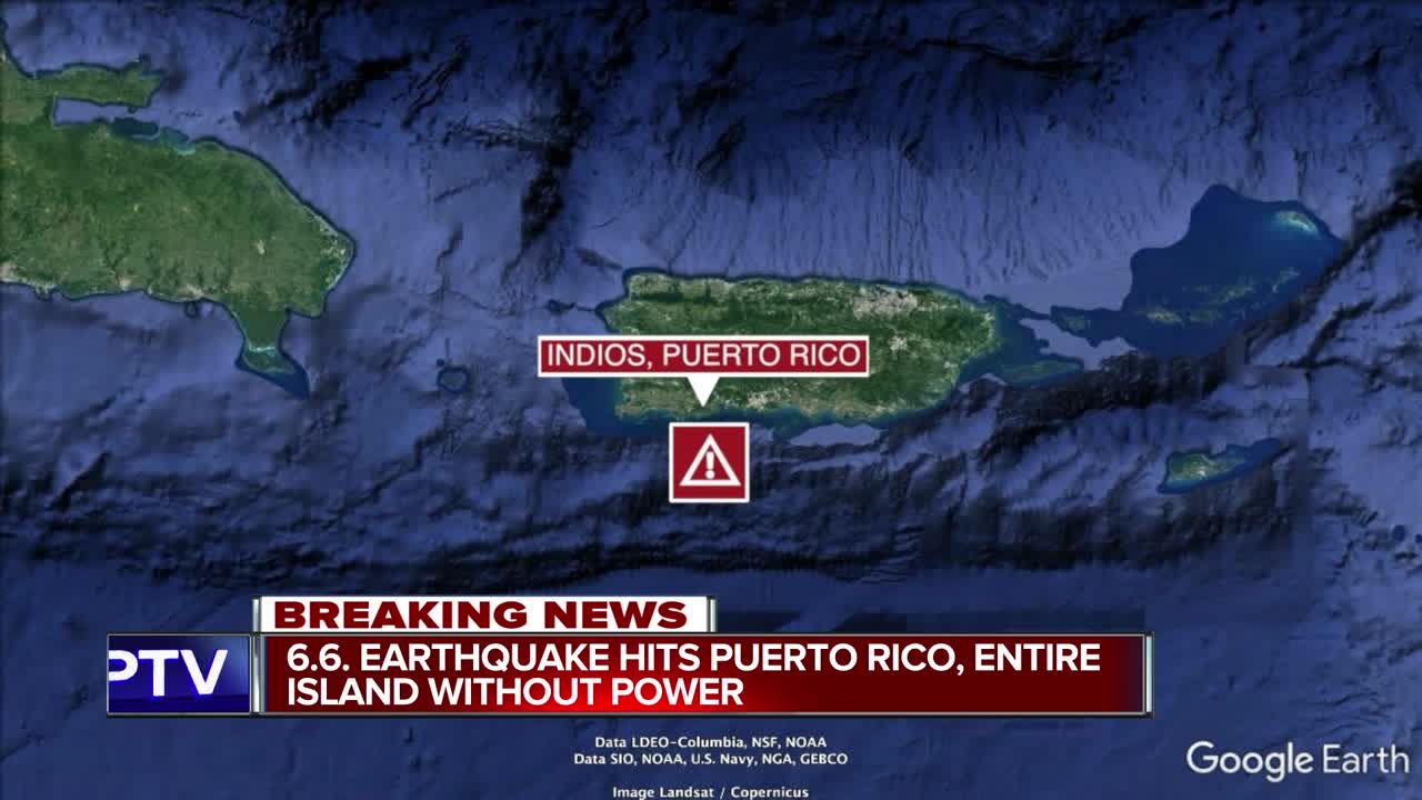 1 dead after 6.4 earthquake hits Puerto Rico