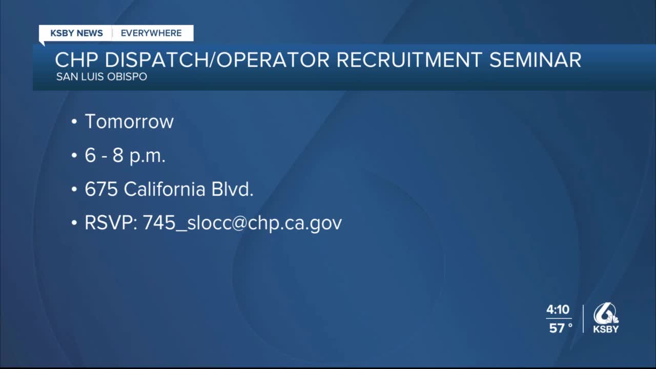 CHP dispatcher recruitment seminar on Thursday