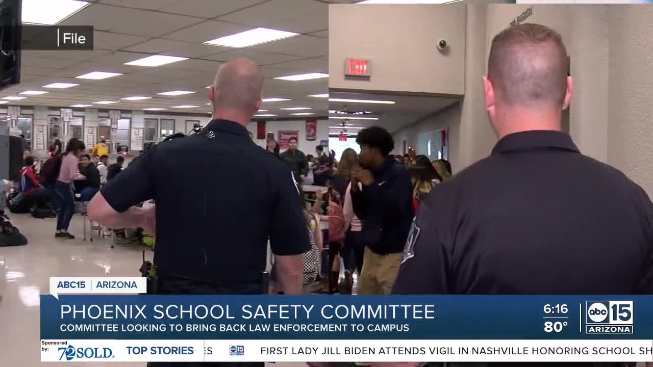 Phoenix Union HS District safety committee recommends school resource ...