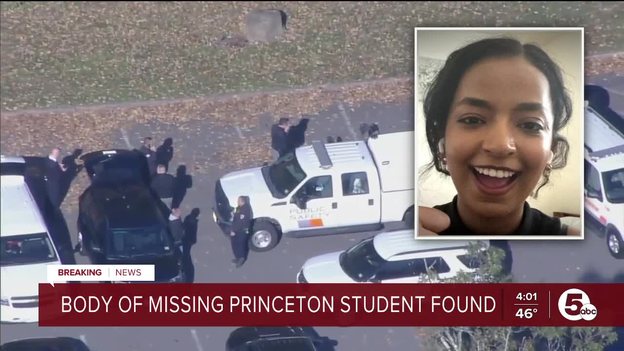 Missing Princeton student from Cleveland area found dead