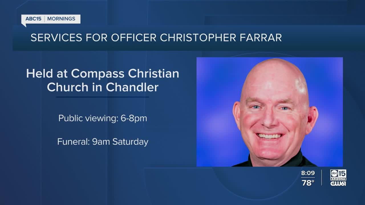 Memorial services held for fallen Chandler officer Farrar