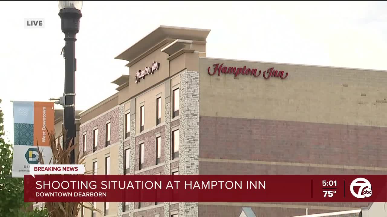 1 killed in shooting at Dearborn Hampton Inn, suspect now in custody