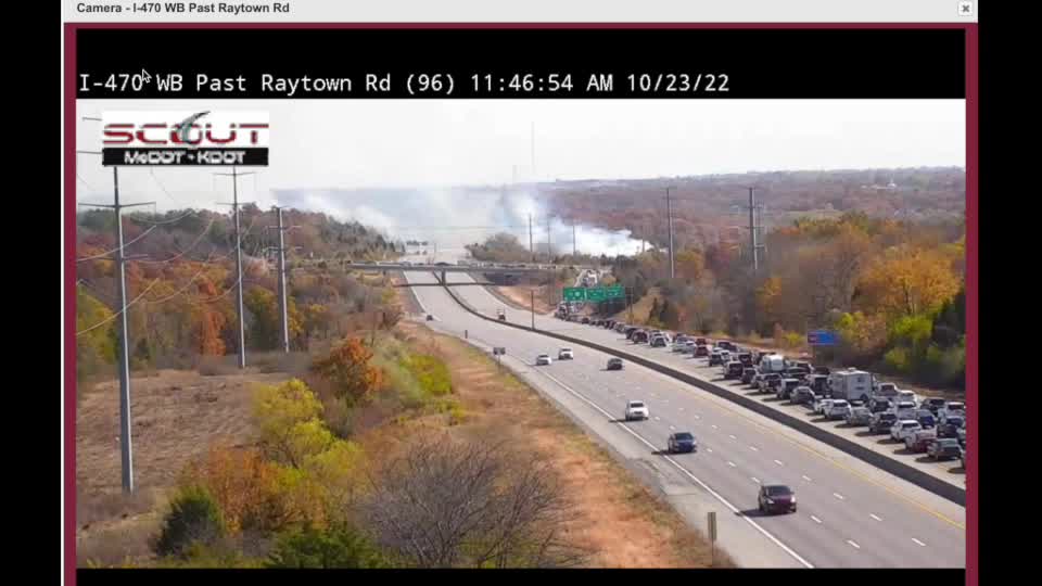 I-470 reopens between US 71 Highway, Grandview Triangle after fire closures