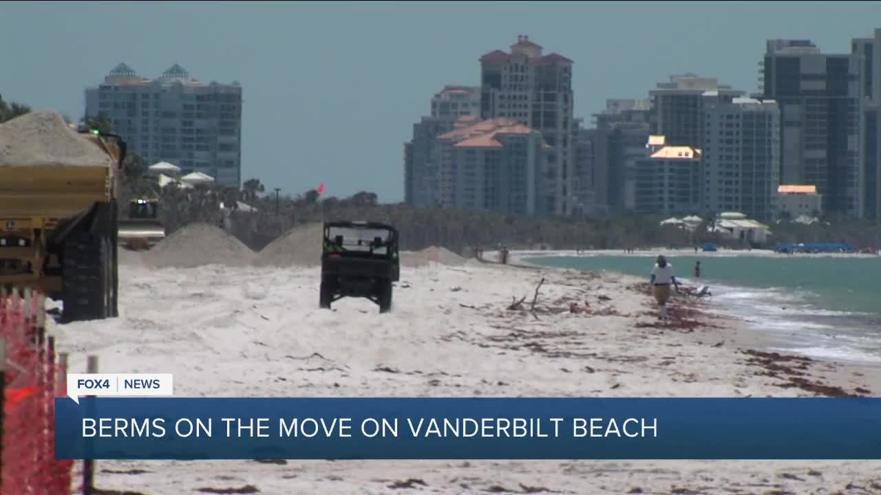 Progress in Collier County emergency beach berm project