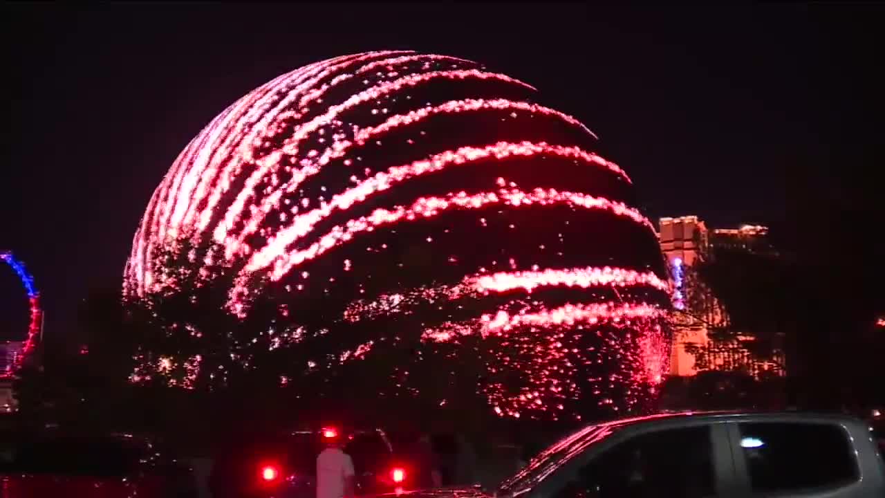 The Sphere makes debut with 'dazzling' Fourth of July display
