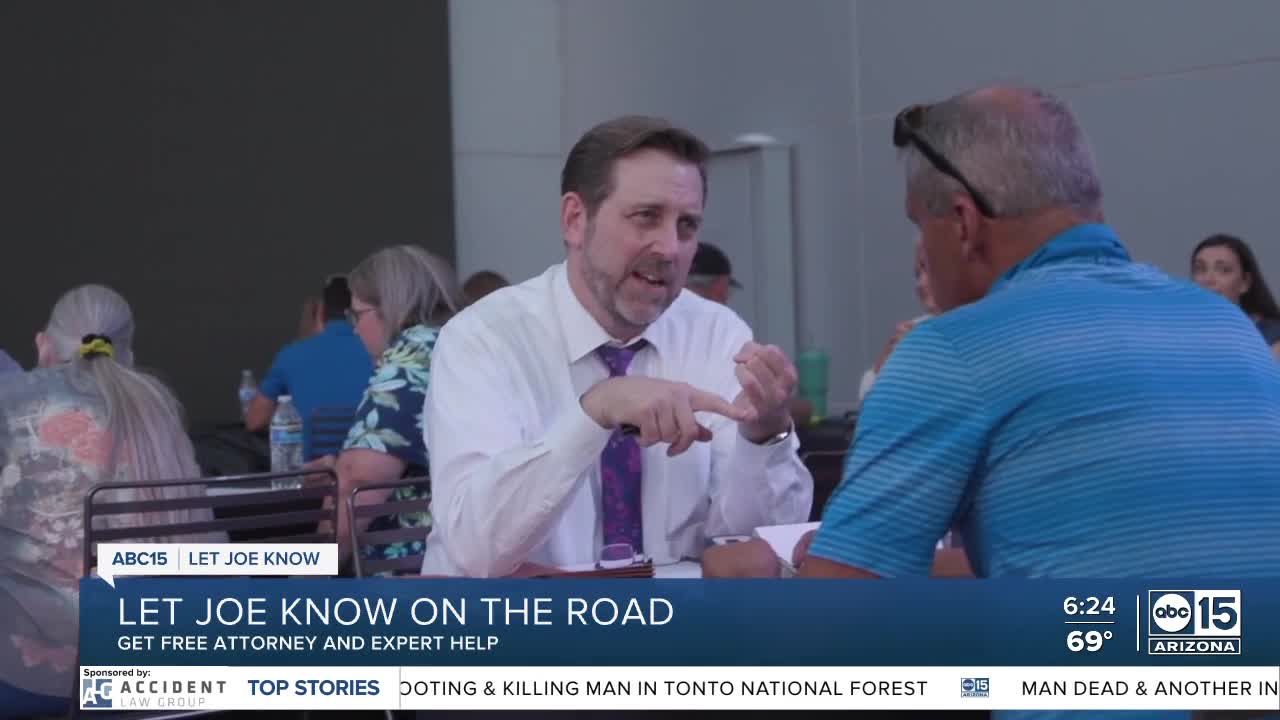 Consumers get FREE help at Let Joe Know On the Road event