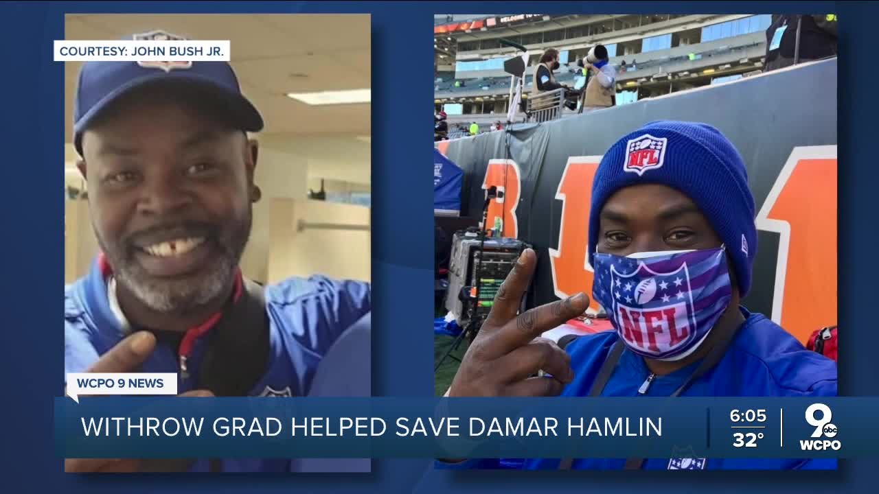 Withrow alum celebrated after helping save Damar Hamlin's life