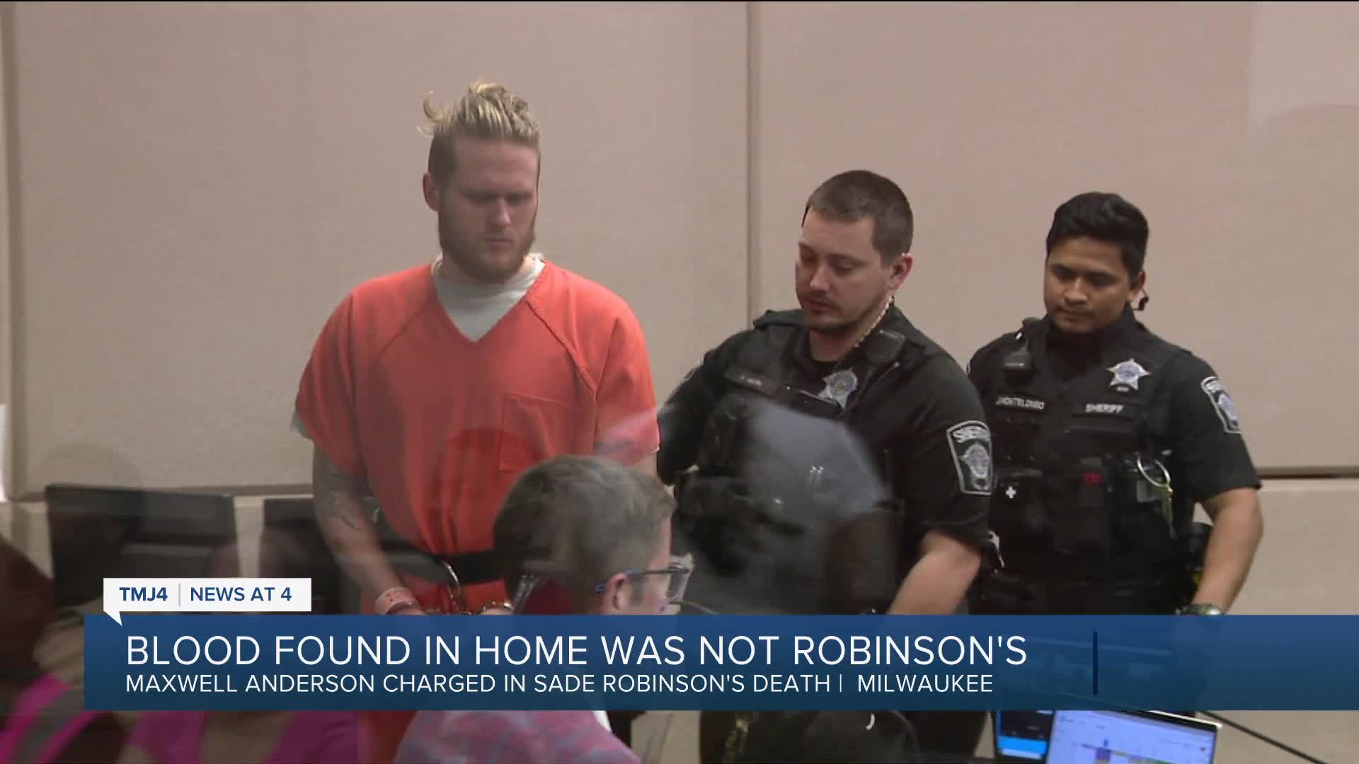 Updated document shows blood inside Anderson's home was not Sade Robinson's