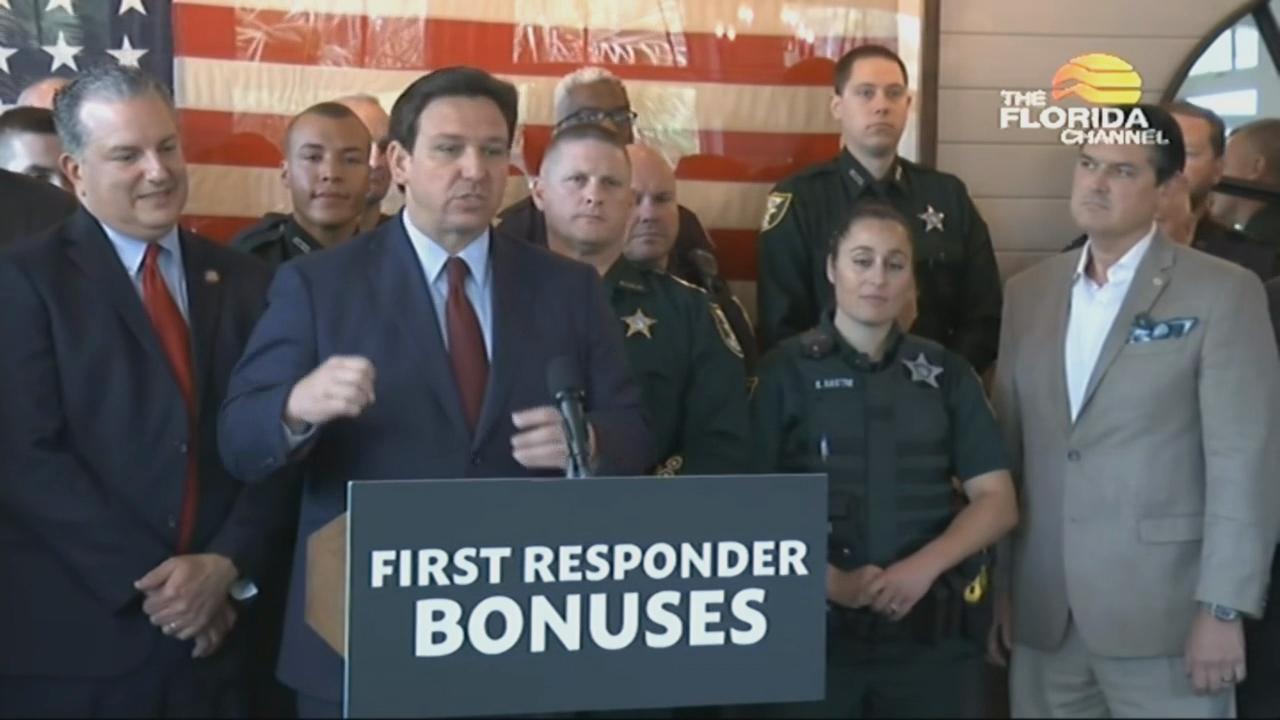 Florida giving $1,000 bonuses to first responders for second-straight year