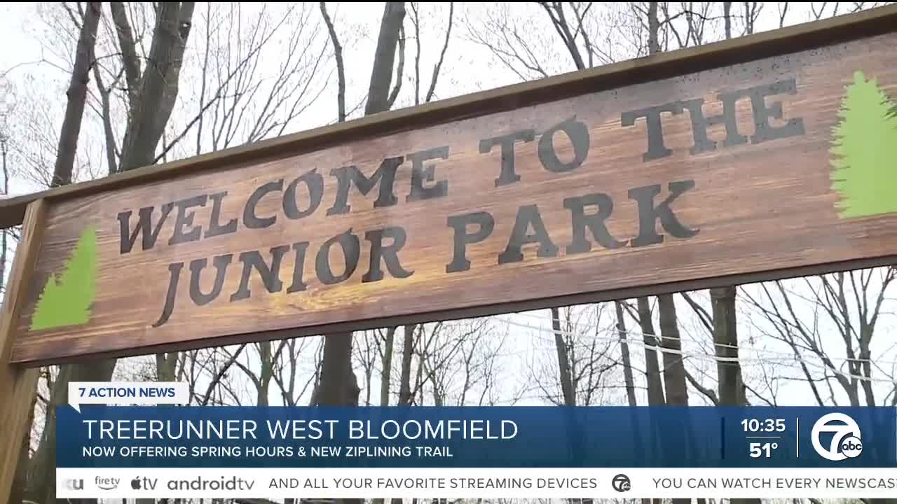 TreeRunner West Bloomfield offering spring hours, special discount