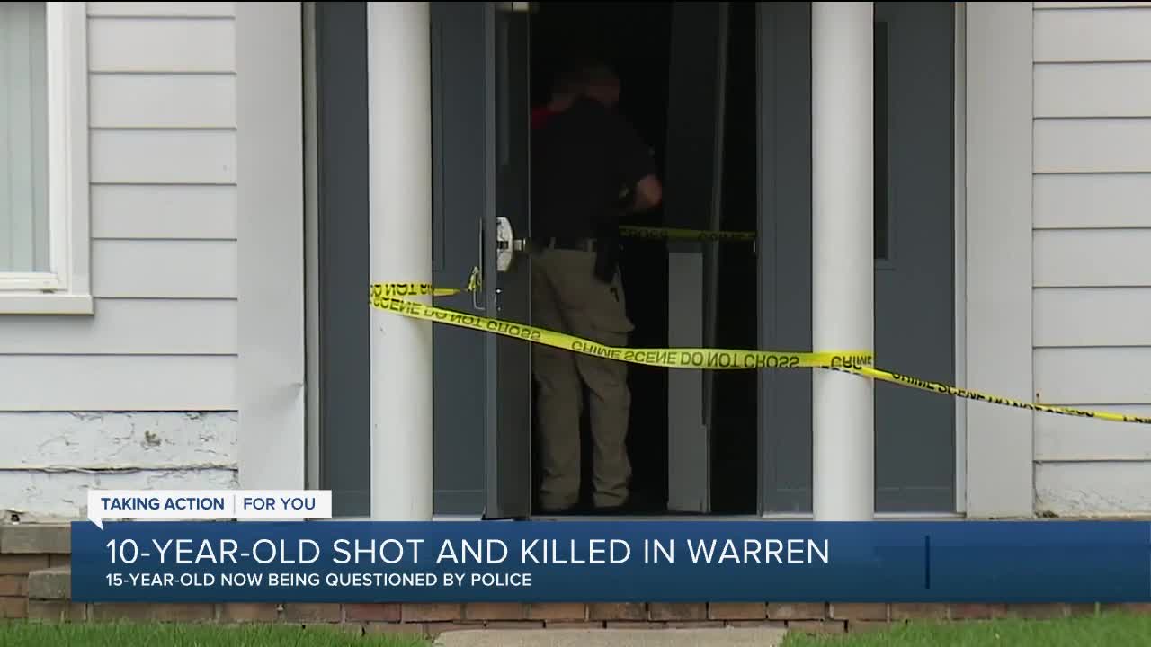 Teen in custody after deadly shooting of 10-year-old at Warren apartment