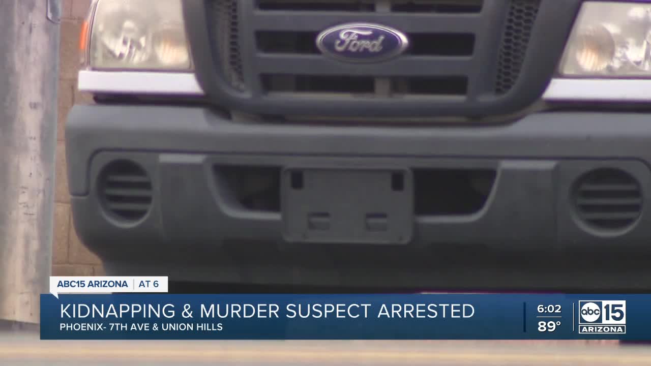 Man facing charges in north Phoenix for kidnapping, killing