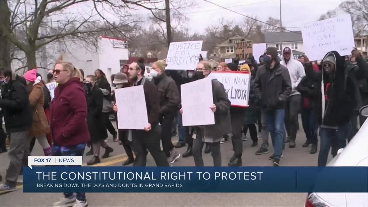 What to know about protesting in Grand Rapids