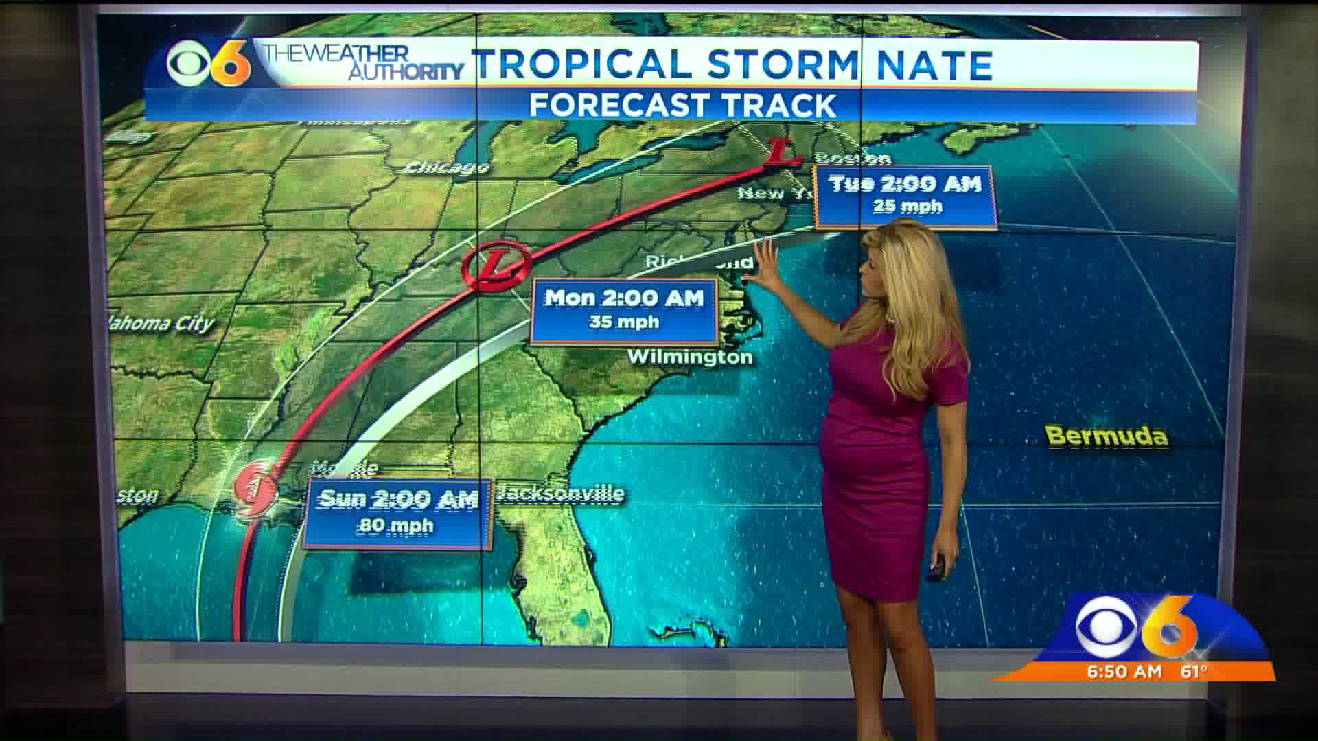 Tracking Tropical storm Nate as it heads toward US