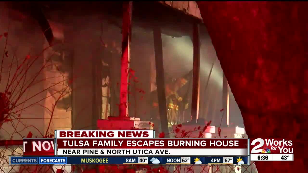 Arson investigation in north Tulsa after house catches fire
