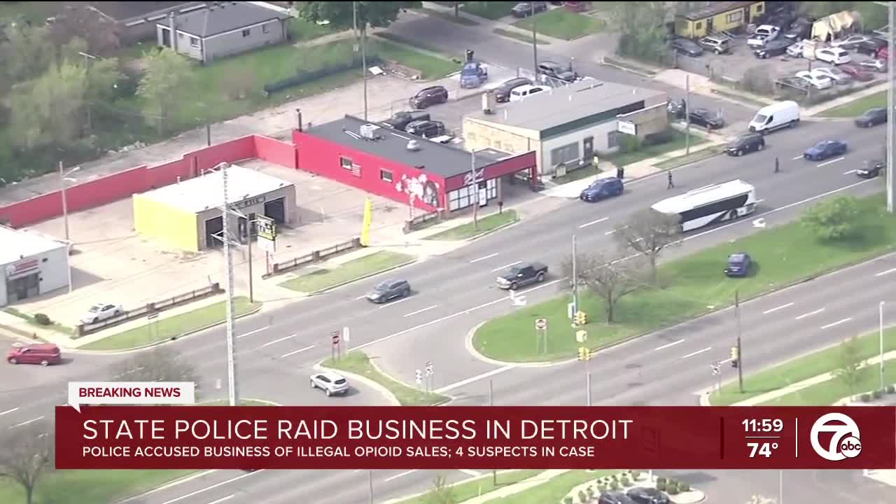MSP raids site of alleged illegal opioid operation in Detroit