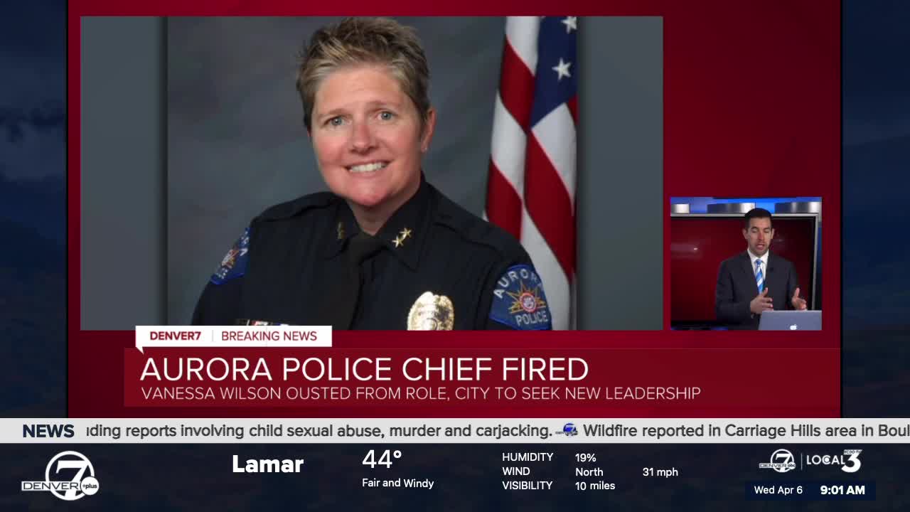Aurora Police Chief Vanessa Wilson officially out