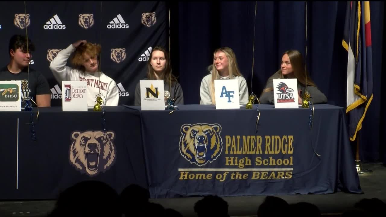 Palmer Ridge hosts signing day; eight student-athletes sign