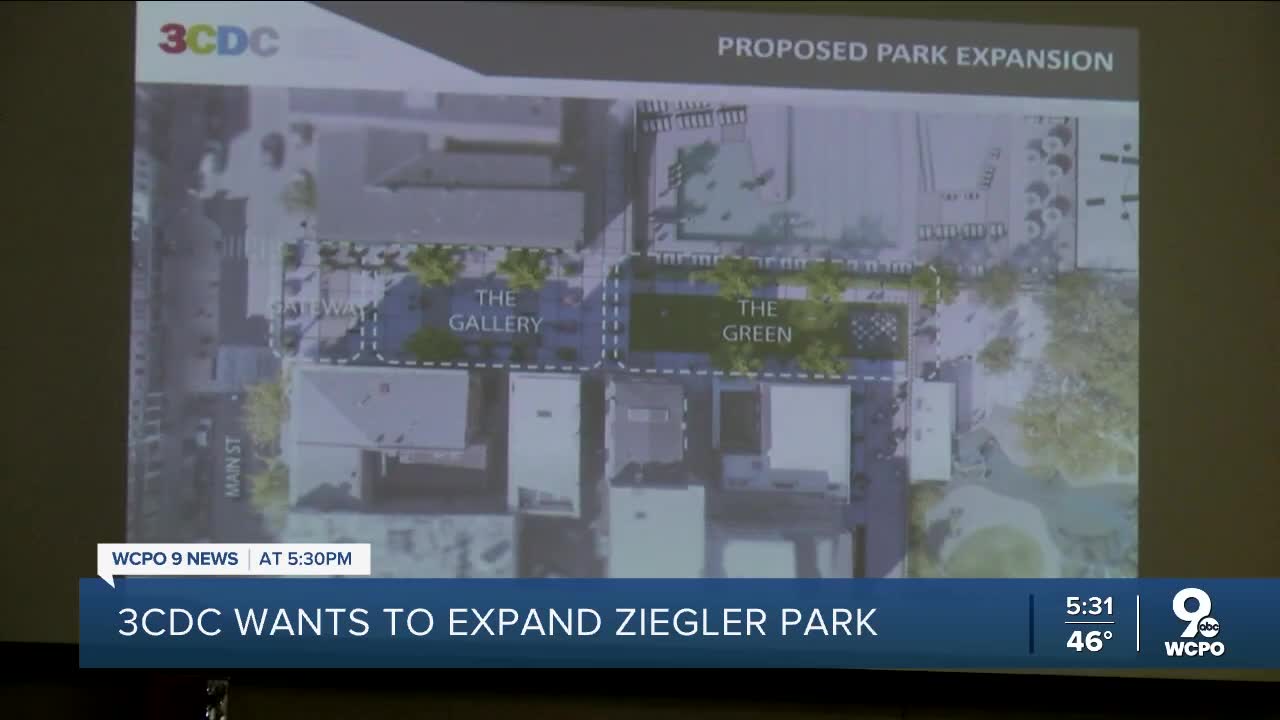 City council approves 3CDC's Ziegler Park expansion