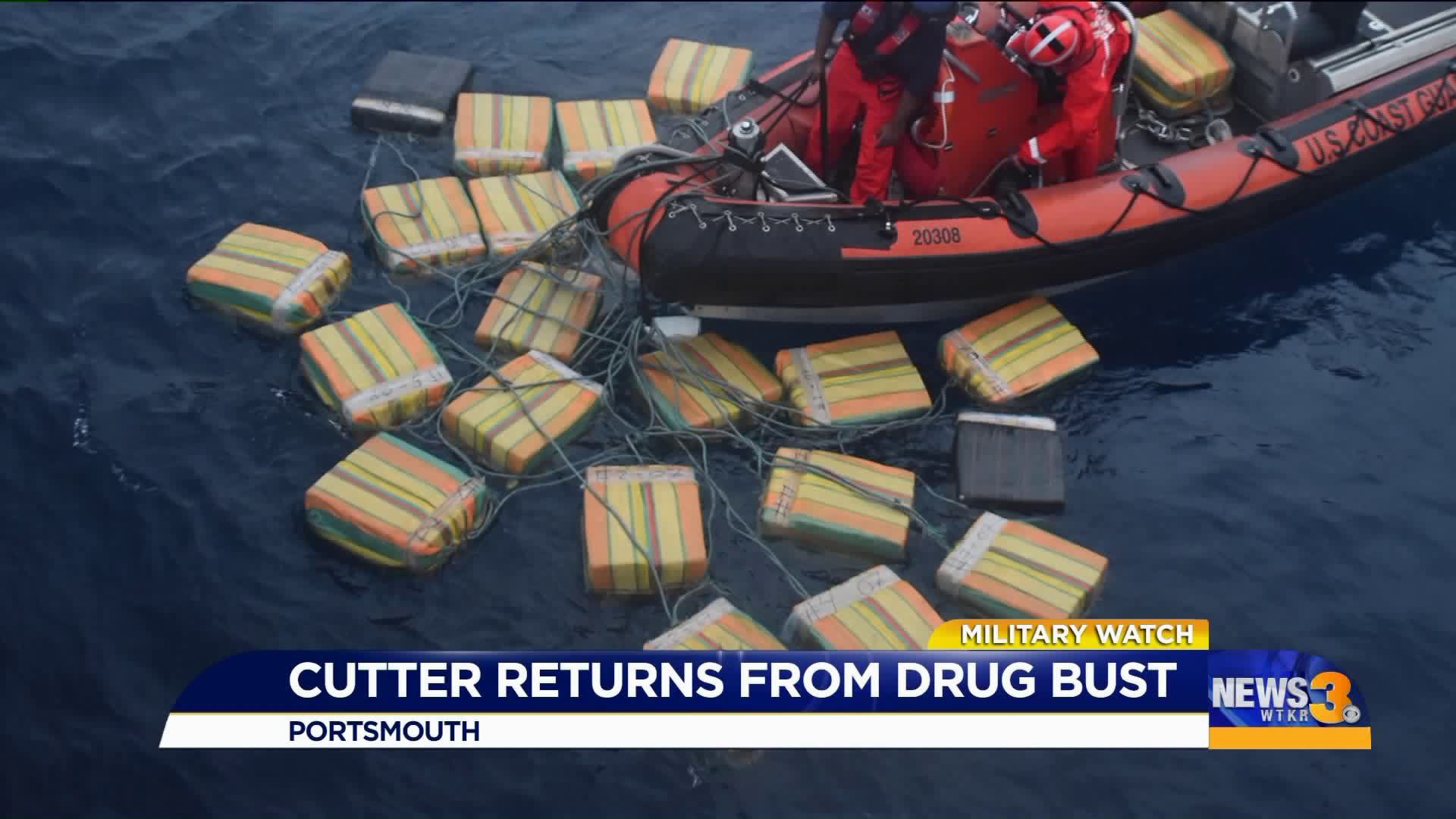 Crew of Portsmouth-based Coast Guard Cutter talks about massive drug bust