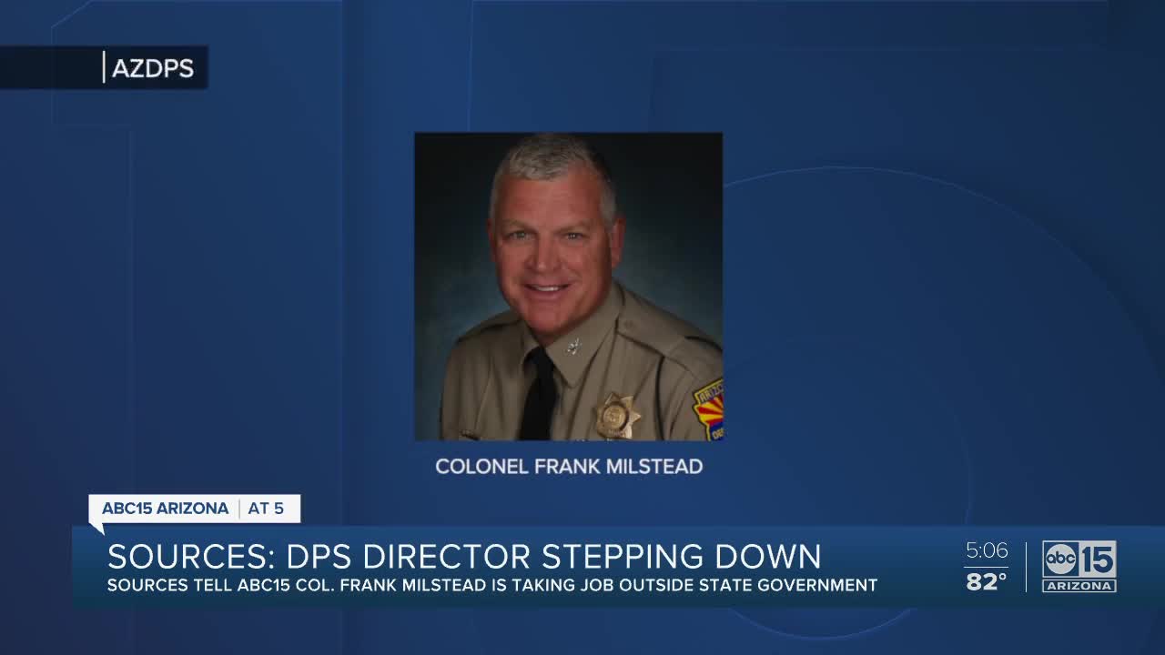 Col. Frank Milstead leaving DPS, governor announces