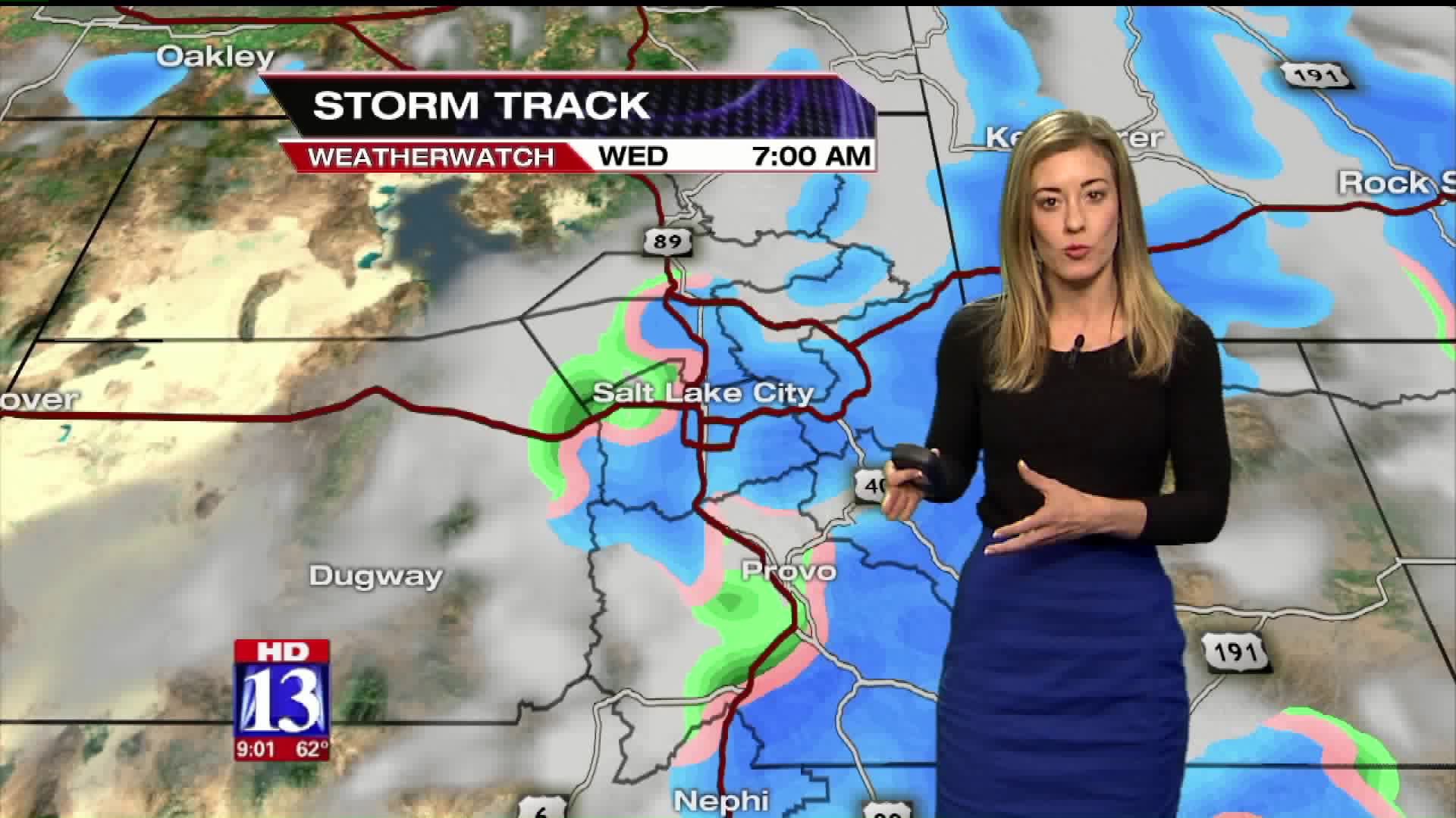 Snow reaches valley floors, little to no accumulation expected