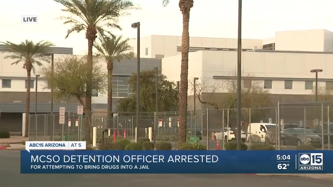 MCSO arrests detention officer for allegedly trying to bring drugs into ...