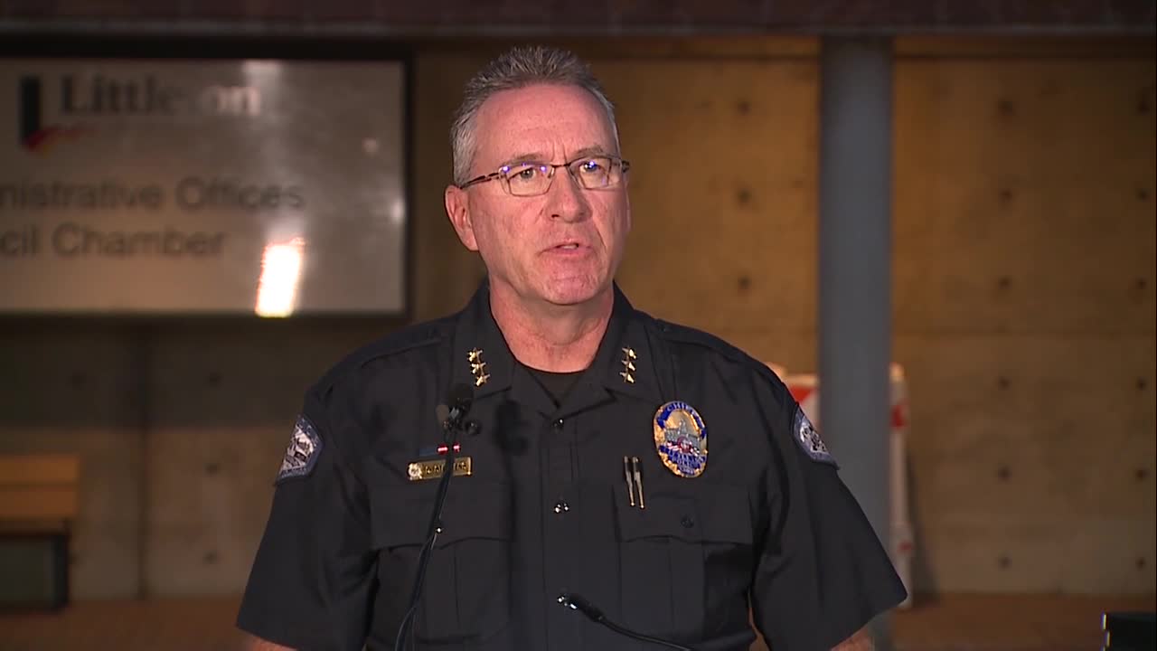 Officer shot in Littleton; police looking for suspect